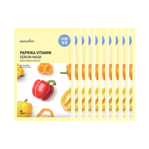 Miraclair Paprika Vitamin Serum Mask 10 Sheets – Twenties Beauty